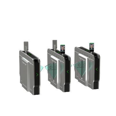 China Stainless Steel CE Approved Wing Barrier Gate IR Sensor Pedestrian Access Safety for sale
