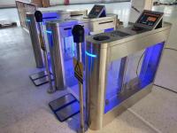 China 304 Stainless Steel ESD Swing Barrier Security System For Cleanrooms for sale