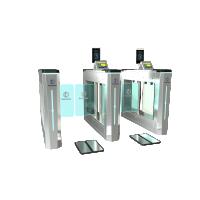 China ESD Swing Barrier Turnstile For Cleanroom Entrance Management for sale