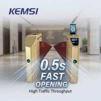 China Wing Barrier Turnstile Gate QR Code Recognition Secure Office Building Access Control for sale