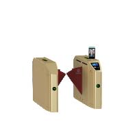 China Wing Barrier Turnstile Gate QR Code Recognition Secure Office Building Access Control for sale