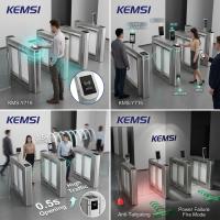 China Wing Barrier Turnstile Gate RFID Card Recognition 0.5s Office Building Entry Access for sale