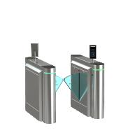 China Wing Barrier Turnstile Gate RFID Card Recognition 0.5s Office Building Entry Access for sale
