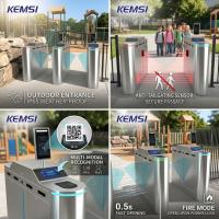 China Wing Barrier Turnstile Gate Outdoor Entrance IP54 0.5s For Playground Ticket Access for sale