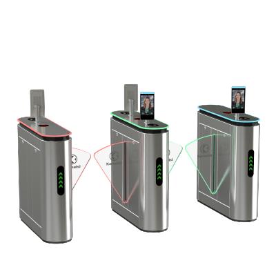 China Anti Tailgating Wing Barrier Access Control Turnstile Gate 0.5s Fast Pass With Infrared Sensors for sale