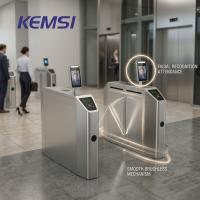 China Office Building Wing Barrier Access Control Turnstile Gate With Brushless Attendance System for sale