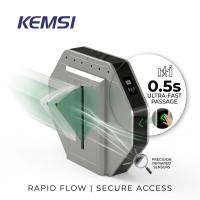 China Fast Passage Wing Barrier Turnstile Gate 0.5 Second Opening With Safe Mechanism for sale