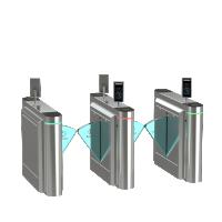 China QR Code Recognition Wing Barrier Access Control Turnstile Gate With 0.5s Fast Entry for sale