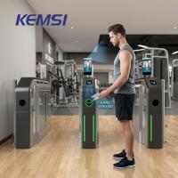 China Gym Entrance Access Control Wing Barrier Turnstile Gate With Facial Recognition Membership for sale