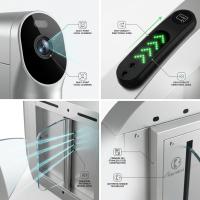 China Facial Recognition Access Control Wing Barrier Turnstile Gate for Office Building Lobby Entrance for sale