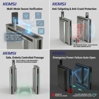China Security Passage Wing Barrier Turnstile Gate for Secure Pedestrian Access Control for sale
