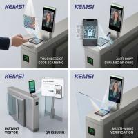 China QR Code Recognition Access Control Wing Barrier Turnstile Gate for Fast Entry for sale