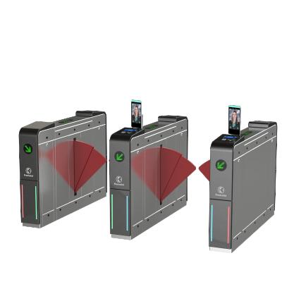 China QR Code Recognition Wing Barrier Turnstile Gate for Office Visitor Management for sale