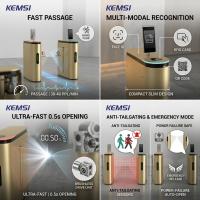 China Office Building Entrance Fast Passage Wing Barrier Turnstile Gate for Staff Entry for sale