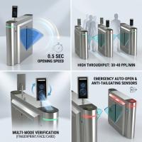 China Fast Passage Access Control Wing Barrier Turnstile Gate for High Traffic Entry for sale