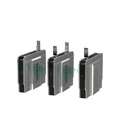 China 304 Stainless Steel Wing Barrier Turnstile Gate Access Control System for Office Building Entry for sale