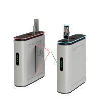 China Access Control Security Wing Barrier Turnstile Gate System with Infrared Sensor Anti Tailgating Alarm for sale