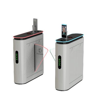 China Access Control Security Wing Barrier Turnstile Gate System with Infrared Sensor Anti Tailgating Alarm for sale