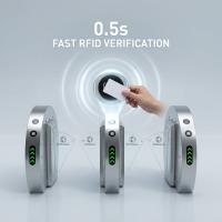 China RFID Recognition Access Control Wing Barrier Turnstile Gate System for Office Building for sale