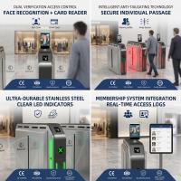 China Shopping Mall Wing Barrier Turnstile Gate System for High Traffic Pedestrian for sale