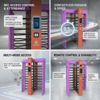 China NFC Access Control Full Height Turnstile Gate with Smart Mobile Phone Recognition for sale