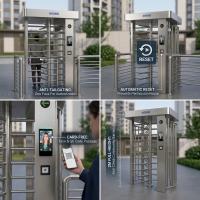 China Anti-Tailgating Full Height Rotating Turnstile Gate with Automatic Reset Control for sale