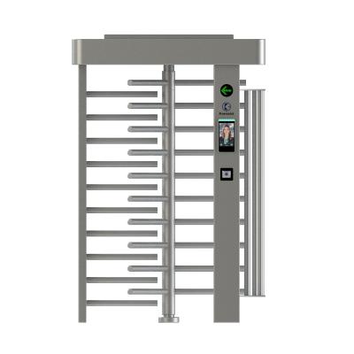 China Anti-Tailgating Full Height Rotating Turnstile Gate with Automatic Reset Control for sale