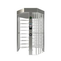 China Full Height Turnstile Outdoor Park Pedestrian Gate 304 Stainless Steel IP54 30 Persons Per Minute for sale