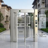 China Full Height Turnstile Residential Community Entrance Access Control SUS304 Stainless Steel 120 Degree for sale