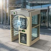 China Full Height Turnstile Gate Outdoor Pedestrian Passage Access Control SUS304 Stainless Steel 90 Degree for sale