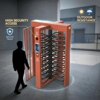 China Full Height Turnstile IC Card Recognition Factory Entrance Access Control SUS304 Stainless Steel 90 Degree for sale