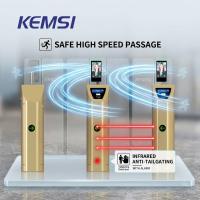 China Security Sliding Gate Turnstile Safe Passage Anti Tailgating Infrared Sensor SUS304 Stainless Steel for sale