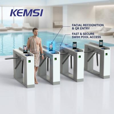 China Swimming Pool Tripod Turnstile Gate 3 Arm Automatic Entrance Access Control System for sale