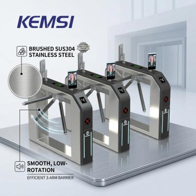 China 304 Stainless Steel Tripod Turnstile Gate Anti Rust Outdoor Access Control System for sale