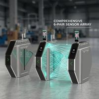 China Wing Barrier Turnstile Safe Passage Anti Pinch Design Office Building Access Control for sale