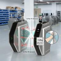 China Wing Barrier Turnstile Safe Passage Anti Pinch Design Office Building Access Control for sale