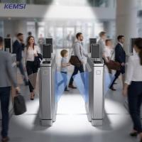 China Wing Barrier Turnstile Fast Passage Brushless Motor Normally Open Continuous Flow 0.5s 550mm Lane for sale