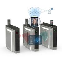 China Wing Barrier Turnstile Fast Passage Brushless Motor Normally Open Continuous Flow 0.5s 550mm Lane for sale