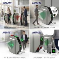 China Wing Barrier Turnstile Gate Fast Travel Commuter Lanes 0.5s Dual Direction Office Campus Exit for sale