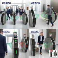 China Wing Barrier Turnstile Gate Fast Travel Commuter Lanes 0.5s Dual Direction Office Campus Exit for sale