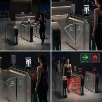 China Wing Barrier Turnstile Gate Gym Entrance 24 Hour Unstaffed Member Pass 0.5s Entry Control for sale