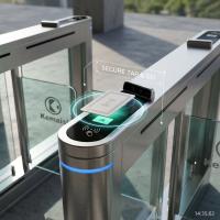 China RFID Card Recognition Swing Barrier Gate Turnstile Outdoor Park Entrance 500-1200mm Lane for sale
