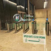 China RFID Card Recognition Swing Barrier Gate Turnstile Outdoor Park Entrance 500-1200mm Lane for sale