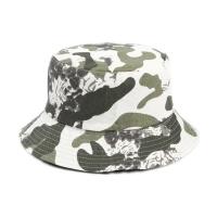 China Retro Camouflage Basin Hat Fisherman Bucket cap Double Sided Wear Foldable for sale