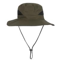China 58cm Foldable Wide Brim Sun Hat for Fishing Outdoor Protection Bucket Hat Polyester for sale