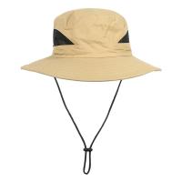 China 58cm Foldable Wide Brim Sun Hat for Fishing Outdoor Protection Bucket Hat Polyester for sale
