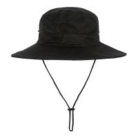China 58cm Foldable Wide Brim Sun Hat for Fishing Outdoor Protection Bucket Hat Polyester for sale