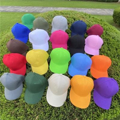 China Custom Adjustable Velcro Sun Protection Dad Hat 6 Panel Low Profile Baseball Cap 58cm for sale