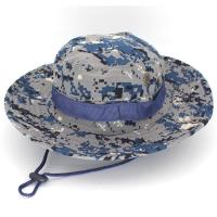 China Custom Military Camouflage Mesh Boonie Bucket Cap 58cm for Hunting Hiking for sale