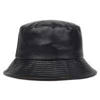 China Artificial Leather Fisherman Hat PU Solid Color Spring Buckle for sale